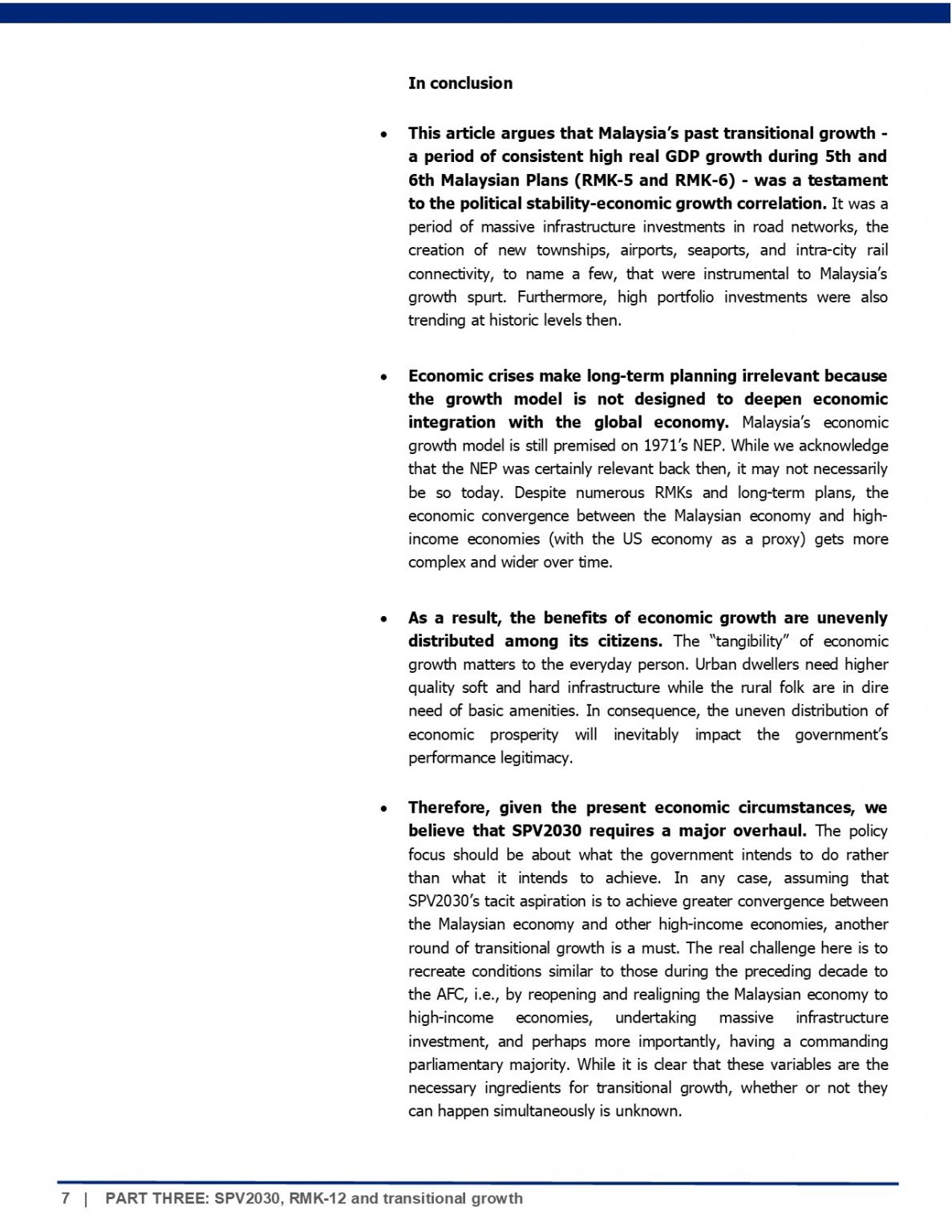 PART THREE: SPV 2030, RMK-12 and transitional growth - MARC